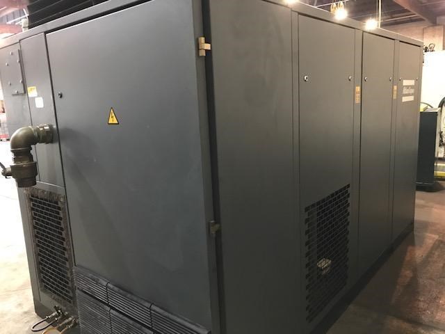250 Hp Atlas Copco GA 180 Rotary Screw air compressor w/ Integrated Ref ...