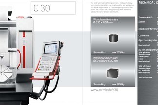 Hermle C30U Dynamic X/Y/Z 650 x 600 x 500 mm 5 Axis Machining | pressXchange