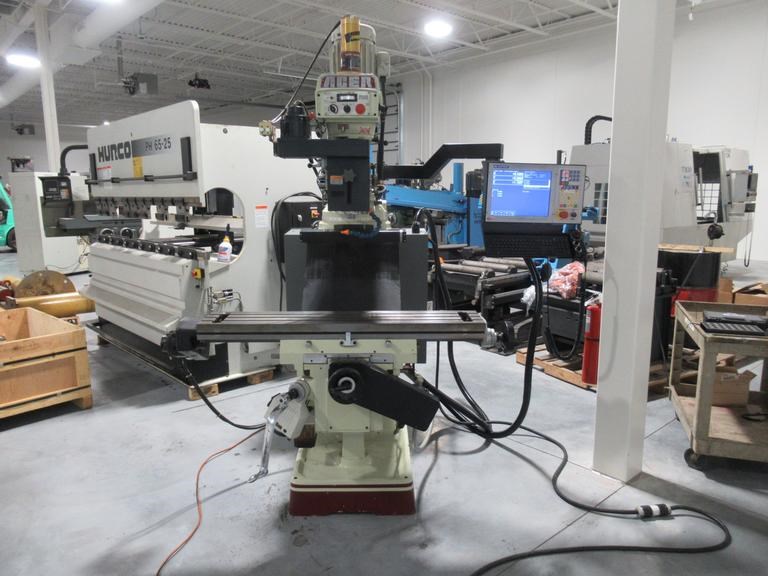 Acer EVS-3VKH 3 Axis CNC Knee Mill w Centroid M400 CNC Control ...