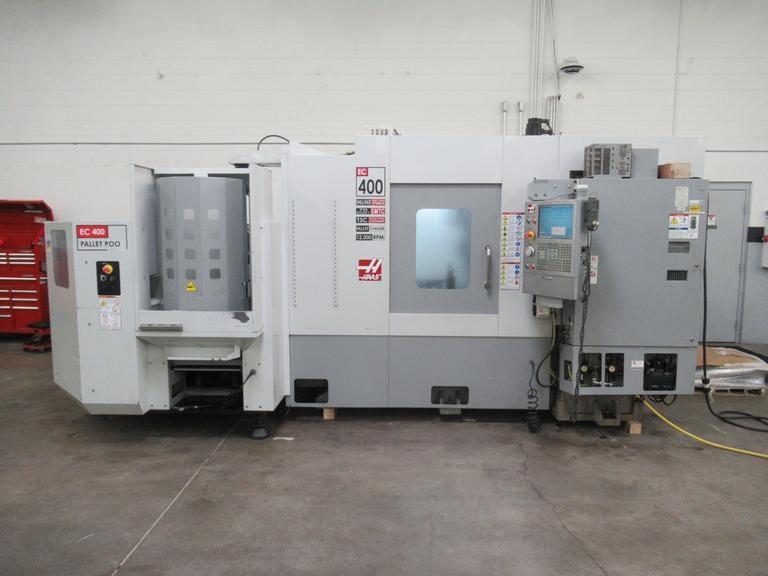 Haas EC-400PP 4-Axis CNC Horizontal Machining Center with 6 Station ...