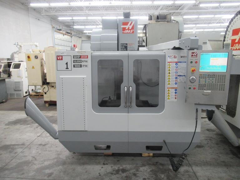 Haas VF-1 CNC Vertical Machining Center with 15,000 RPM CT-40 Spindle ...