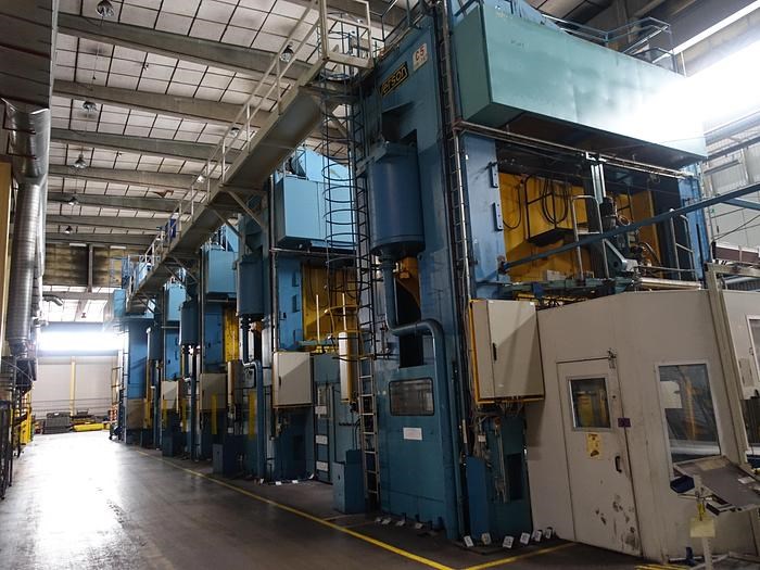 Muller Weingarten/Verson 5-Press Mechanical Tandem Line with Double ...