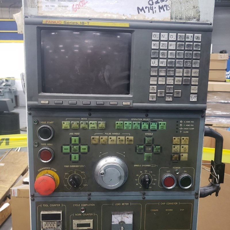 DOOSAN MODEL V420T CNC VTL, NEW 1999, FANUC 18T CNC, X=350mm, Z=410mm ...