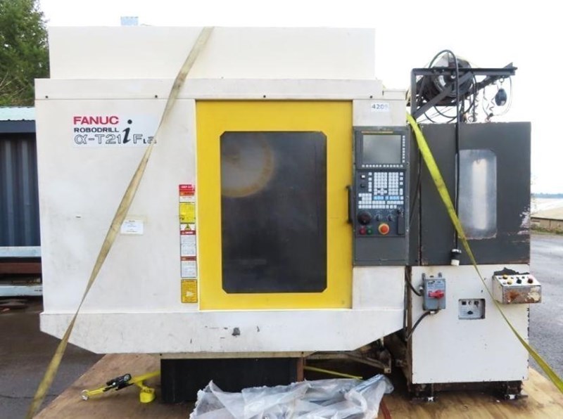FANUC ROBODRILL ALPHA T21iFLa CNC DRILL TAP VERTICAL MACHINING CENTER ...