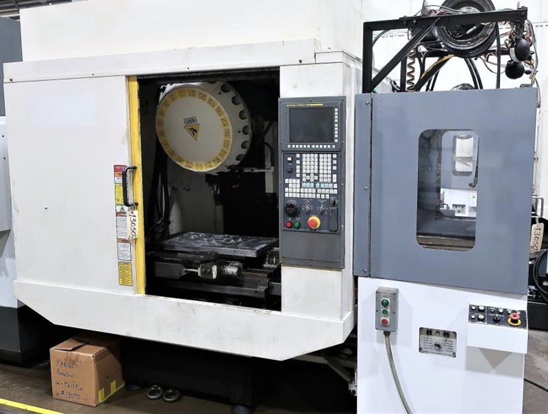 FANUC ROBODRILL ALPHA T21iFLa CNC DRILL TAP VERTICAL MACHINING CENTER ...