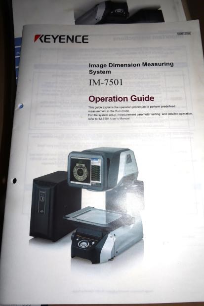 KEYENCE IM-7500 NON CONTACT MEASURING SYSTEM WITH IM-7030 LARGE STAGE ...