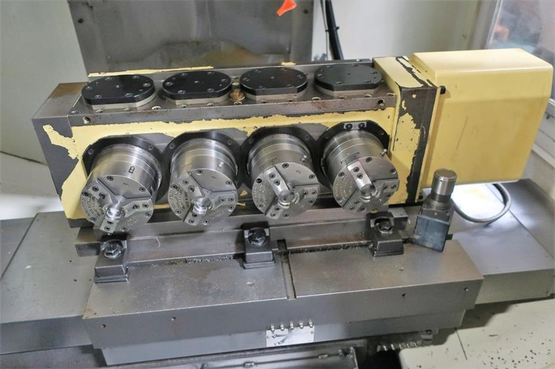 4 Station Nikken CNC 100 4W 120 Rotary Table mated to Brothers Drill ...