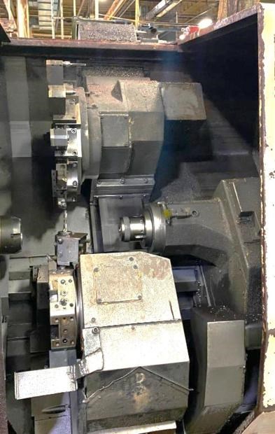 OKUMA LU-15W-2ST-600 4 AXIS CNC LATHE TURNING CENTER WITH SUB SPINDLE ...