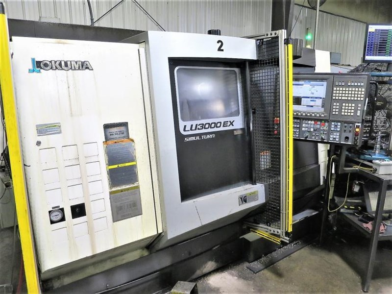 Okuma LU-3000 EX 2SC-600 4-Axis Twin Turret CNC Lathe - OKUMA LU3000 EX-600 | pressXchange