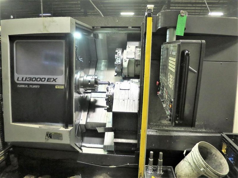 Okuma LU-3000 EX 2SC-600 4-Axis Twin Turret CNC Lathe - OKUMA LU3000 EX-600 | pressXchange