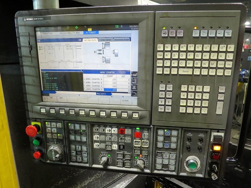 Okuma LU-3000 EX 2SC-600 4-Axis Twin Turret CNC Lathe - OKUMA LU3000 EX ...