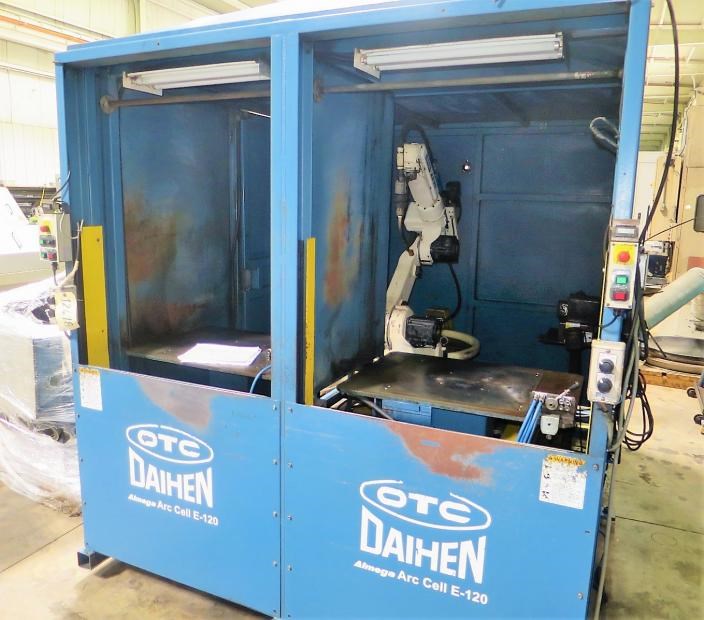 OTC DAIHEN ALMEGA ARC CELL E-120 ROBOTIC WELDING CELL WITH - O T C ...