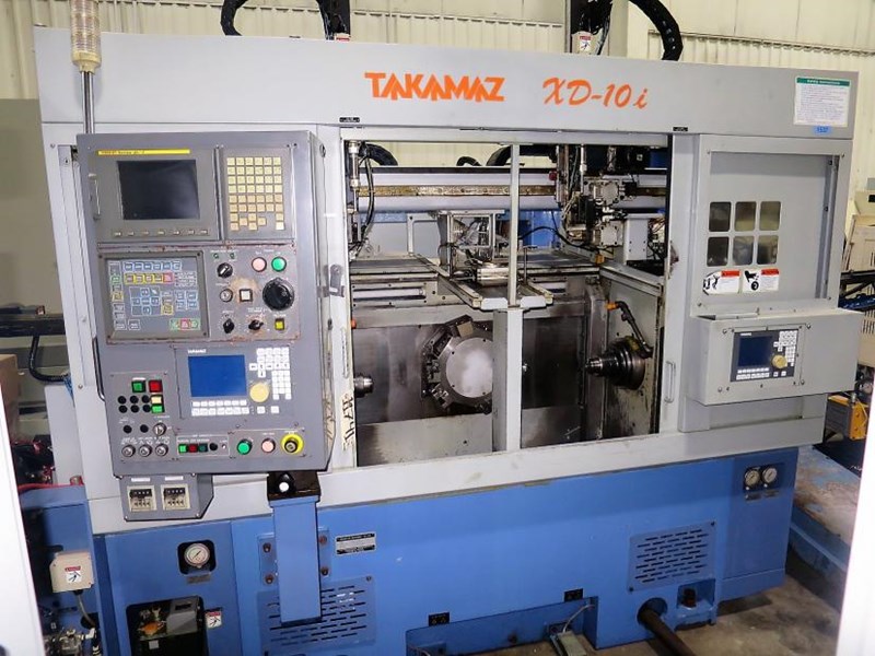TAKAMAZ MODEL XD-10I CNC TWIN SPINDLE TURNING CENTER WITH GANTRY LOADING SYSTEM - TAKAMAZ XD-10I ...