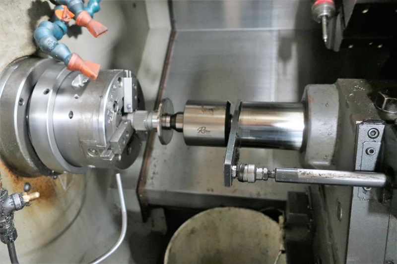 Connected Line of (2) 2015 Takamaz XL-150 CNC Lathes with Robotic ...