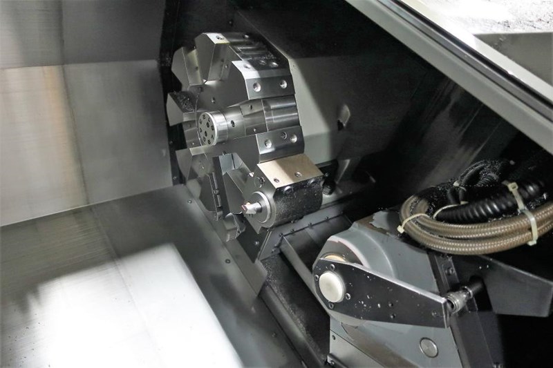 Connected Line of (2) 2015 Takamaz XL-150 CNC Lathes with Robotic ...