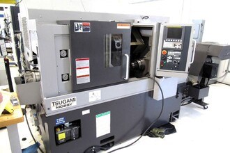 2015 TSUGAMI MULTIAXIS CNC TURNING CENTER WITH MAIN & SUB SPINDLE, C ...