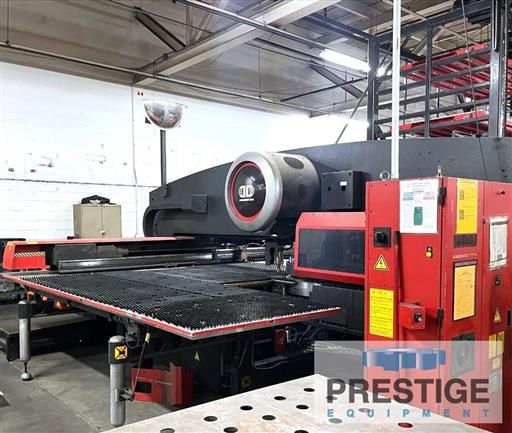 AMADA EMK 3610NT 33 Ton Electric Servo CNC Turret Punch With (9) Shelf ...