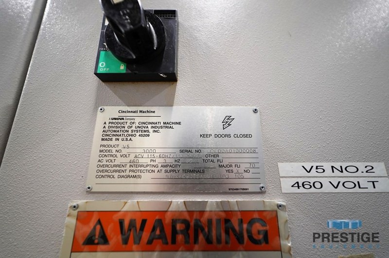 Cincinnati V5-3000 5-Axis CNC High Speed Vertical Machining Center ...