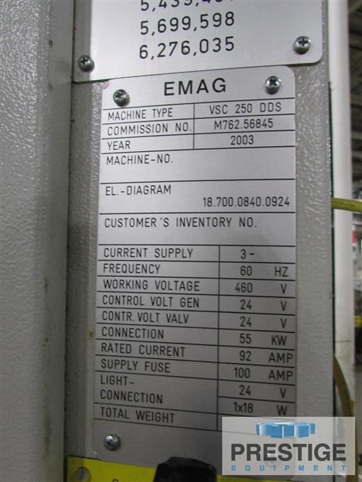 EMAG Reinecker VSC-250-DDS Vertical Hard Turning & Finishing Grinding ...