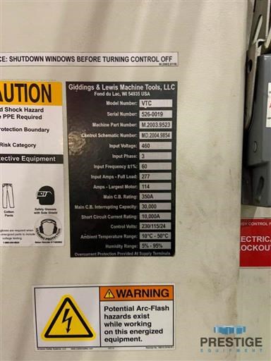 Giddings & Lewis MAG VTC 3000 118" CNC Vertical Boring Lathe w/ Milling ...