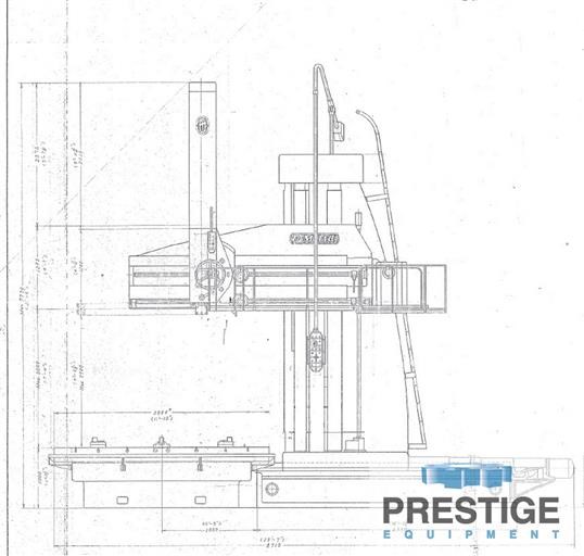 O-M LTD TMS-36/70 141"/275" Openside CNC Vertical Boring Mill ...