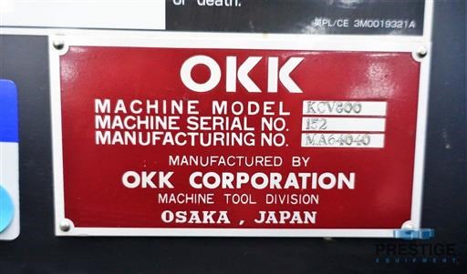 OKK KCV-800 Vertical Machining Center | pressXchange