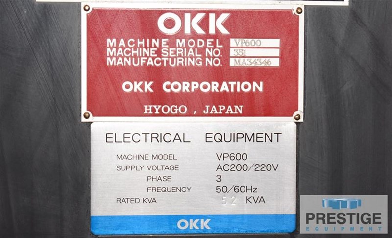 OKK VP600 2APC CNC High Speed Vertical Machining Center | pressXchange