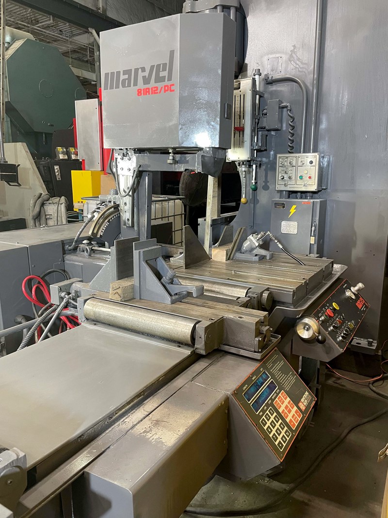 18" X 20" Marvel Model 81A12PC Vertical Miter Cutting Band Saw ...