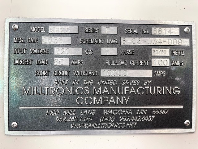 MILLTRONICS VM-25 CNC Vertical Machining Center... | pressXchange