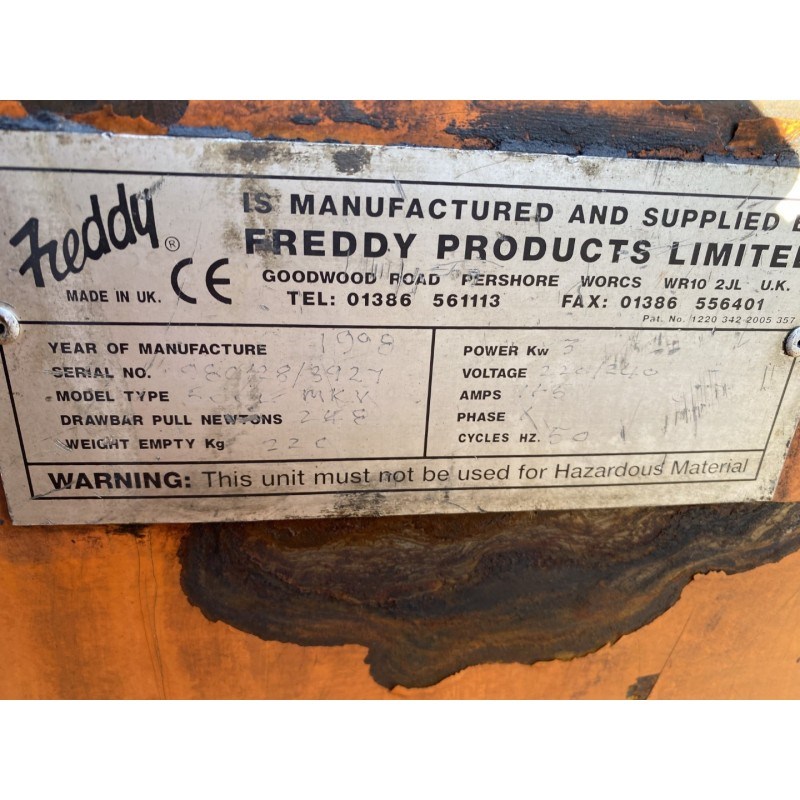 Freddy Coolant Recycling Vacuum Mark V single phase, 500 litre capacity ...
