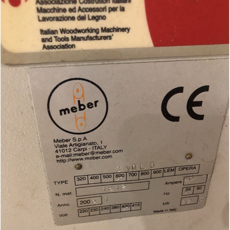 MEBER Vertical Bandsaw 3VOL6 New 2005, wheel 600mm Dia, | pressXchange
