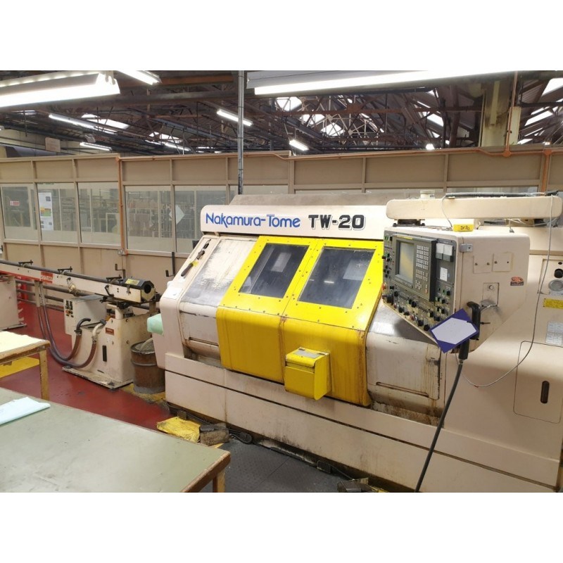 Nakamura Tome TW20 CNC turning centre, twin turret, driven tooling ...