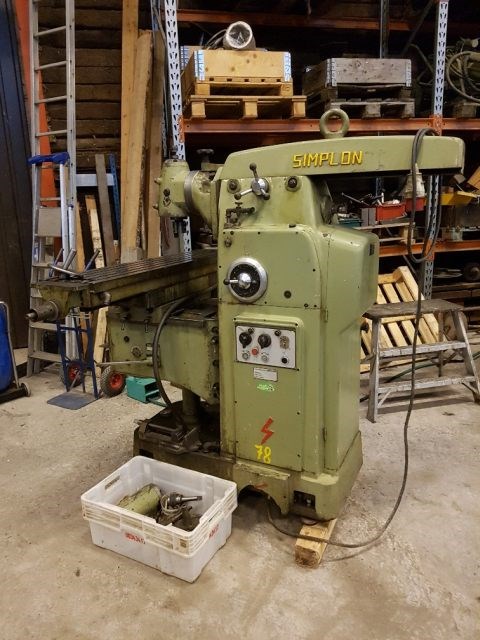 Universal milling machine SIMPLON BU Rapid, table: 1300 x 300 mm ...