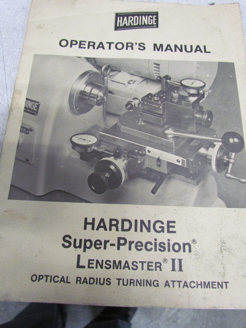 Hardinge Super Precision Lathe Model HSL 59 with Lensmaster attachment ...