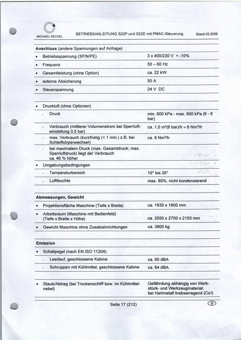 Universal Tool Grinding Machine Michael Deckel S22P Turbo | pressXchange