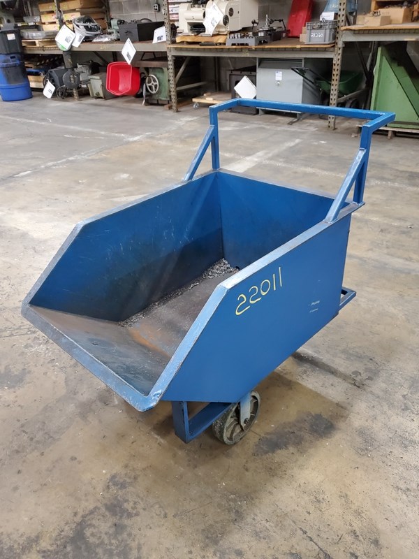METAL CHIP BIN ON WHEELS | pressXchange