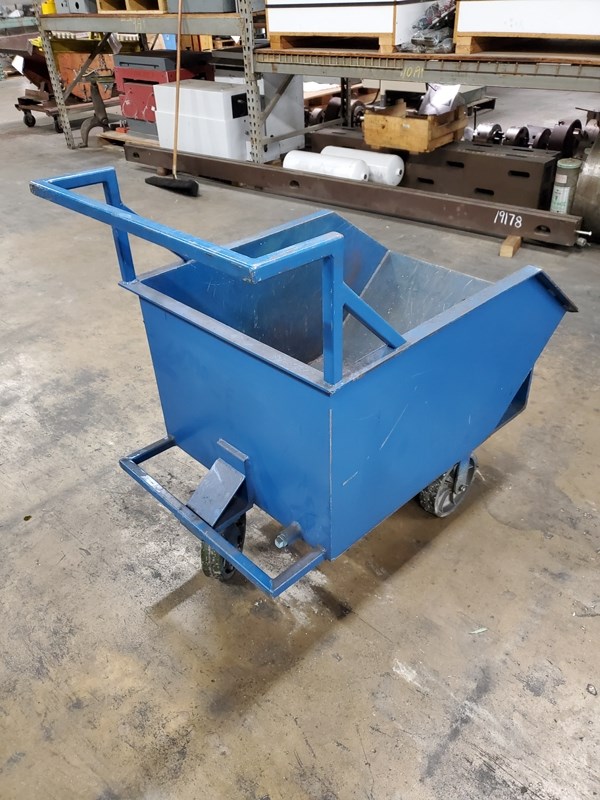 METAL CHIP BIN ON WHEELS | pressXchange
