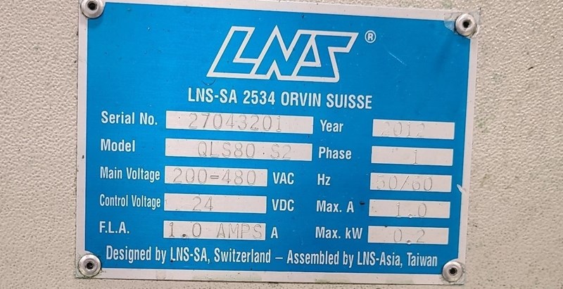 LNS QUICK LOAD SERVO 80 S2 | pressXchange