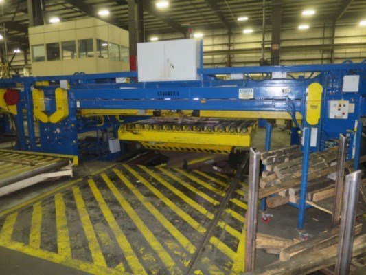 400 TON FUKUI BLANKING LINE WITH FEED LINE AND DUAL STACKER [114471 ...