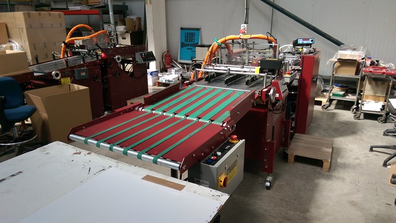 2012 Moll Sprint Capacity folder gluer, SENSIBLE OFFERS CONSIDERED ...