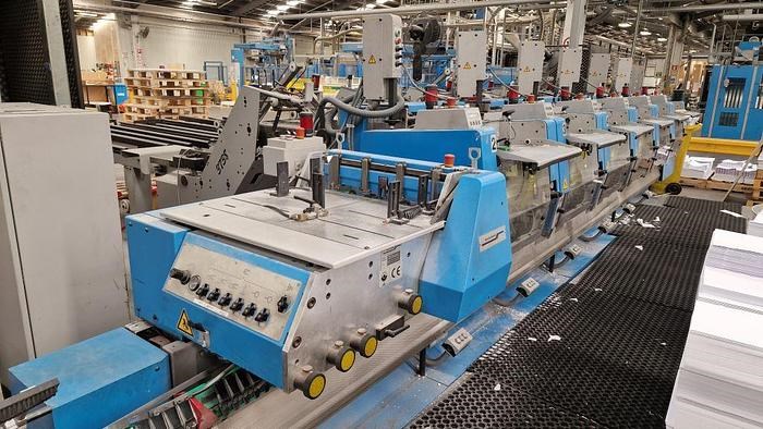 Muller Martini Prima Plus Amrys Stitching Line w/ Stream Feeders ...