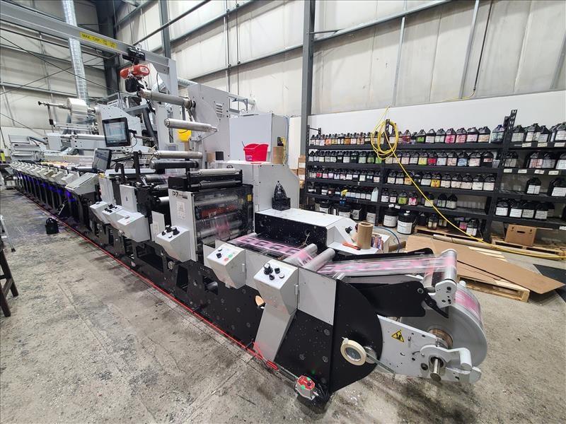 MARK ANDY PERFORMANCE SERIES FLEXOGRAPHIC PRINTING PRESS, MODEL P7A-13 ...