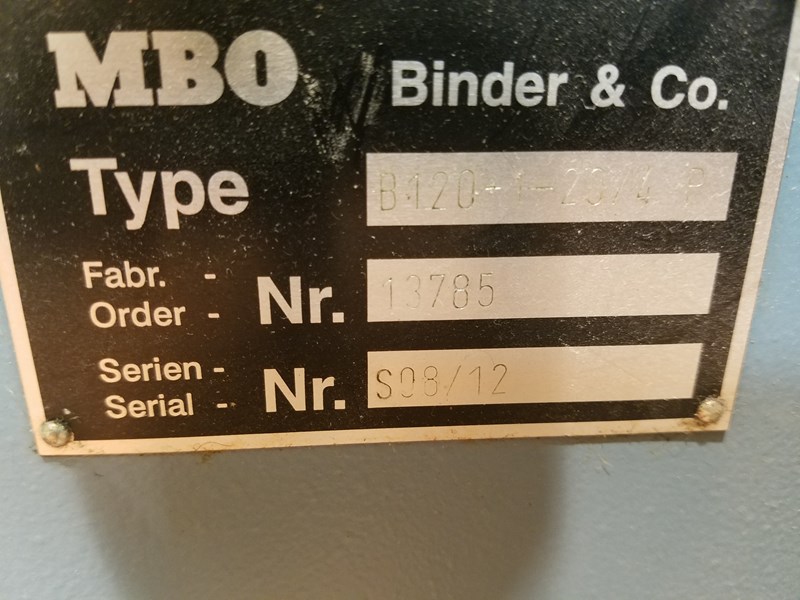 MBO Folder B120-1-20/4P with Angle Arm | pressXchange