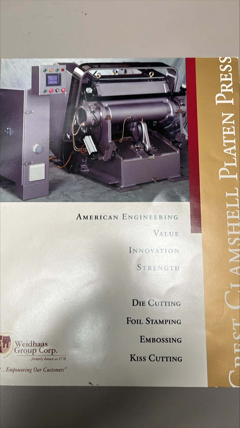 2001 Crest Clamshell Platen Press | pressXchange