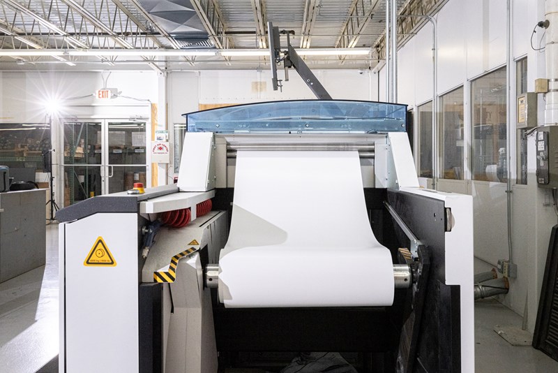 Canon ProStream 1800 & Hunkeler Roll to Sheet Line | pressXchange