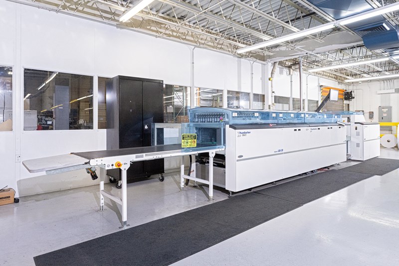 Canon ProStream 1800 & Hunkeler Roll to Sheet Line | pressXchange