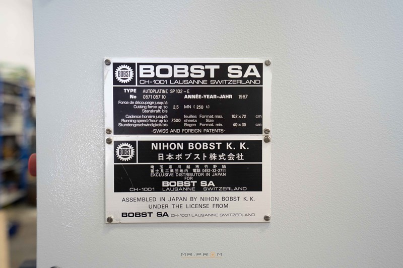 Bobst SP 102E | pressXchange