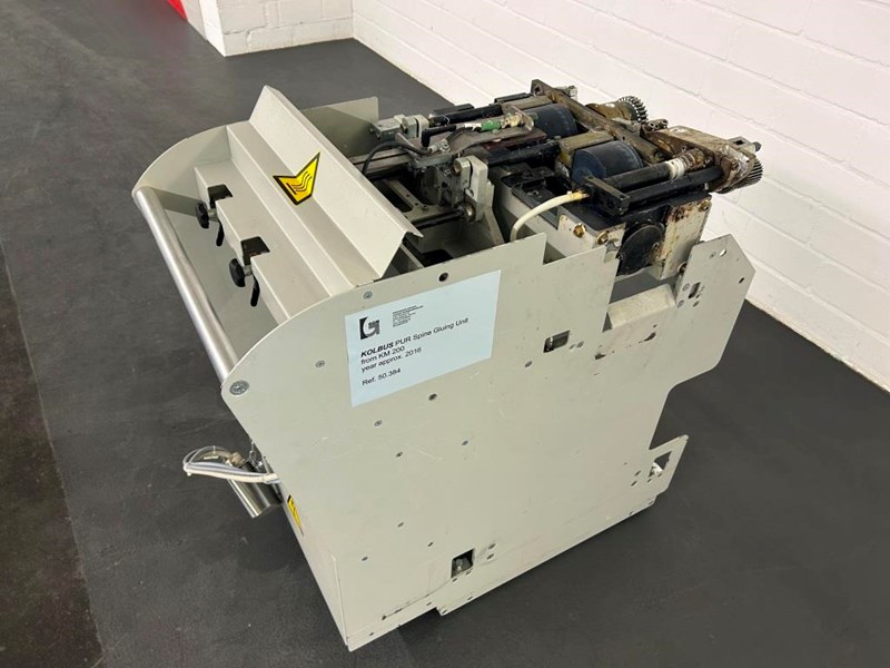 KOLBUS KM 200 PUR Spine Gluing Unit / Rückenleimwerk - Ref. 50.384 ...