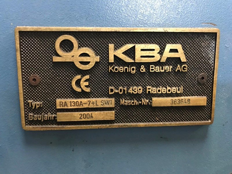 2004 KBA Rapida 130-7+L SW1 | pressXchange