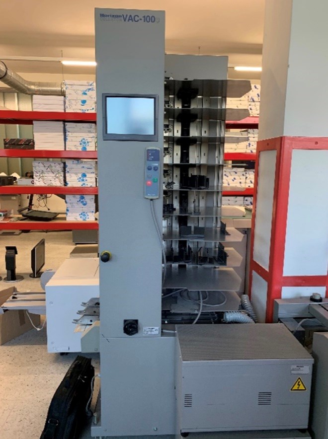 Horizon VAC-100 c | collator | 10 stations | 2003 | pressXchange